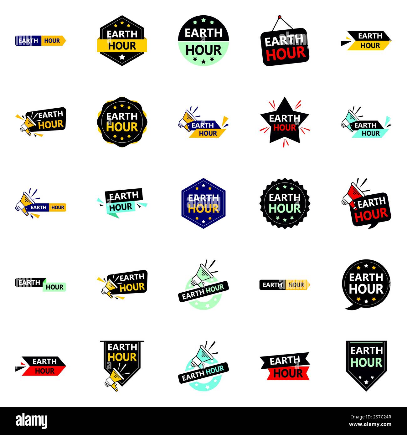 25 Inspiring Vector Designs in the Earth Hour Pack Perfect for ...