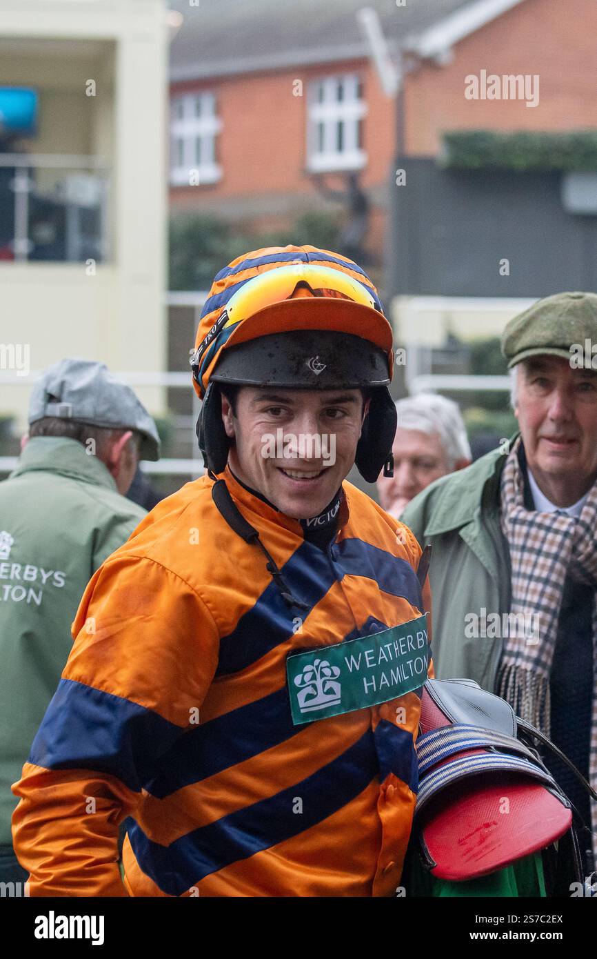 Ascot, Berkshire, UK. 18th January, 2025. Jockey Gaving Sheehan ...