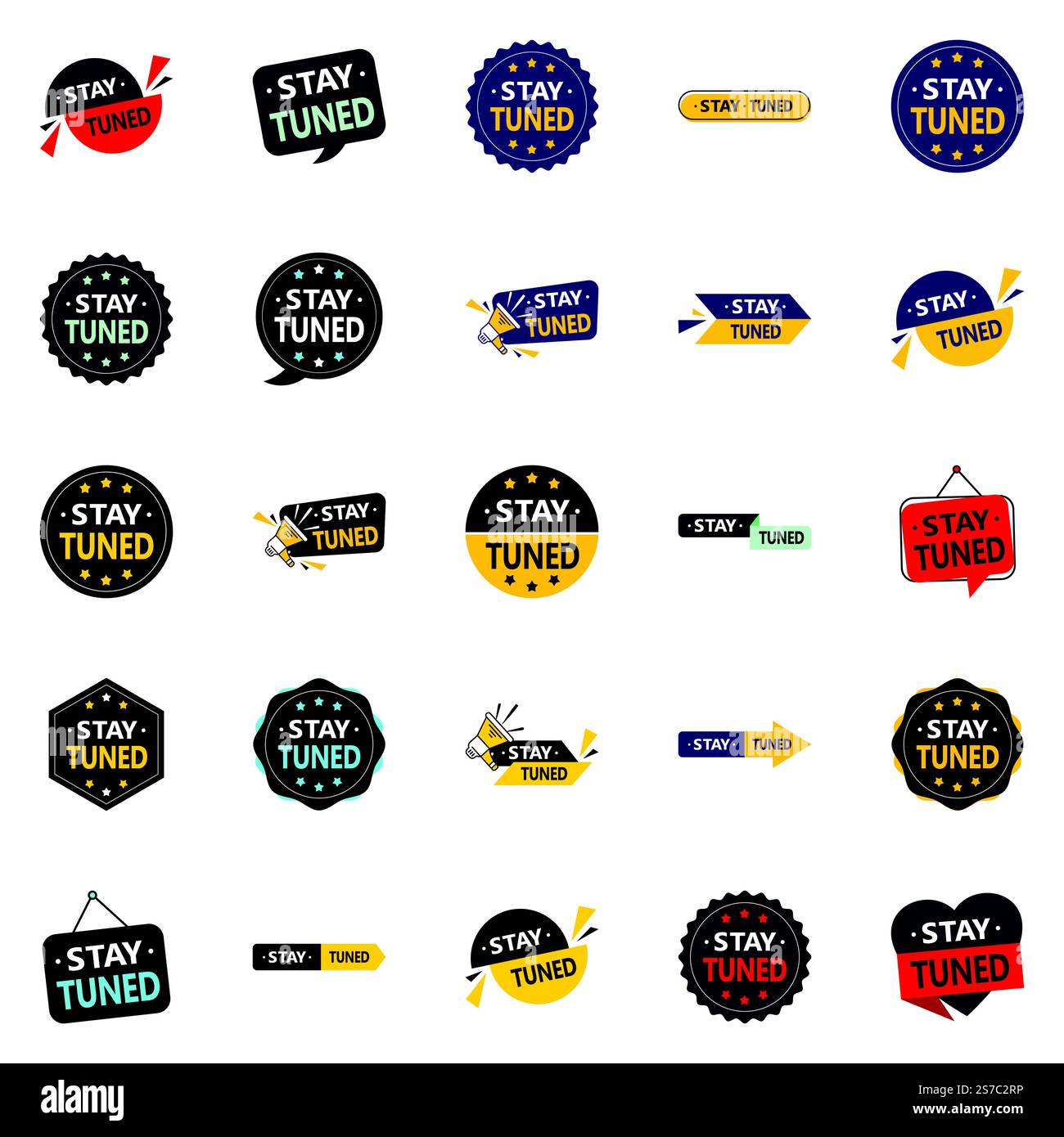 Stay Tuned 25 Innovative vector elements for a bold and exciting brand ...