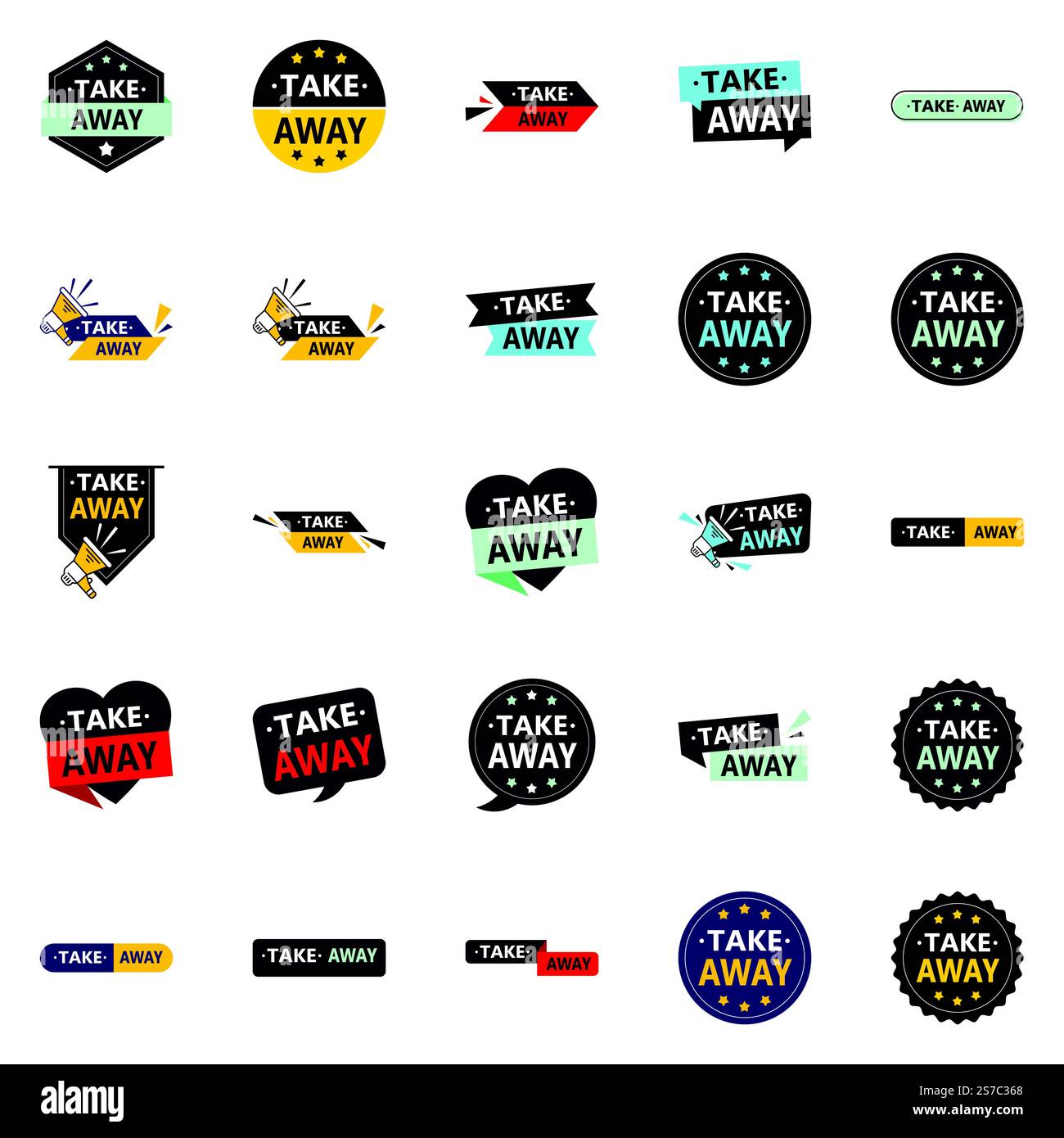 Take Away 25 Eye catching Vector Designs for Increased Food Visibility ...