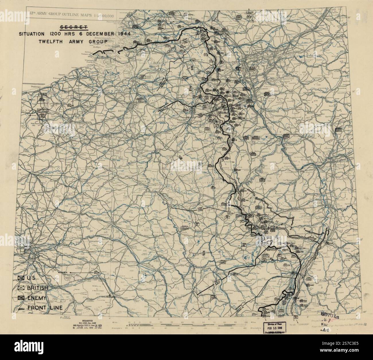 [December 6, 1944], HQ Twelfth Army Group situation map. 1944 by Allied ...