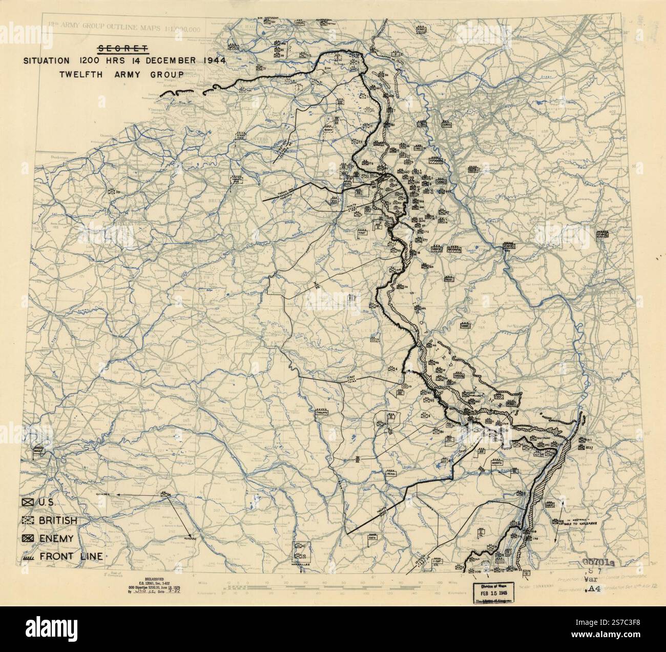 [December 14, 1944], HQ Twelfth Army Group situation map. 1944 by ...