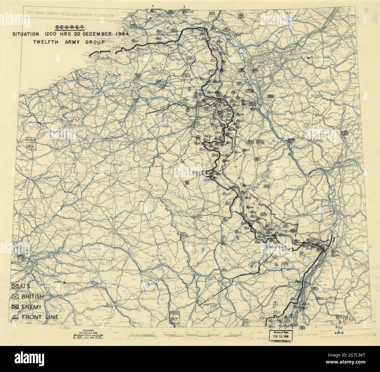 [December 20, 1944], HQ Twelfth Army Group situation map. 1944 by ...