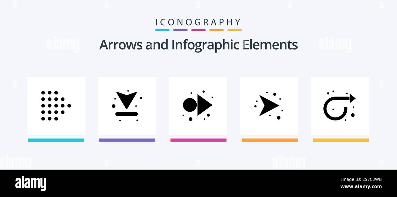 Arrow Glyph 5 Icon Pack Including right. forward. forward. arrow ...