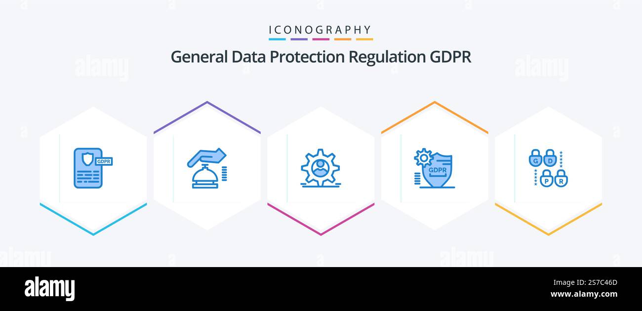Gdpr 25 Blue icon pack including gdpr. secure. dper. protection. gdpr ...
