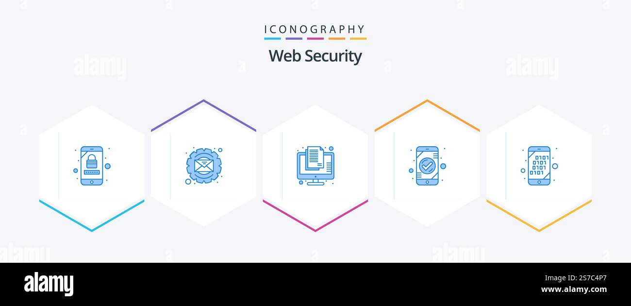 Web Security 25 Blue icon pack including ok. check. classified ...