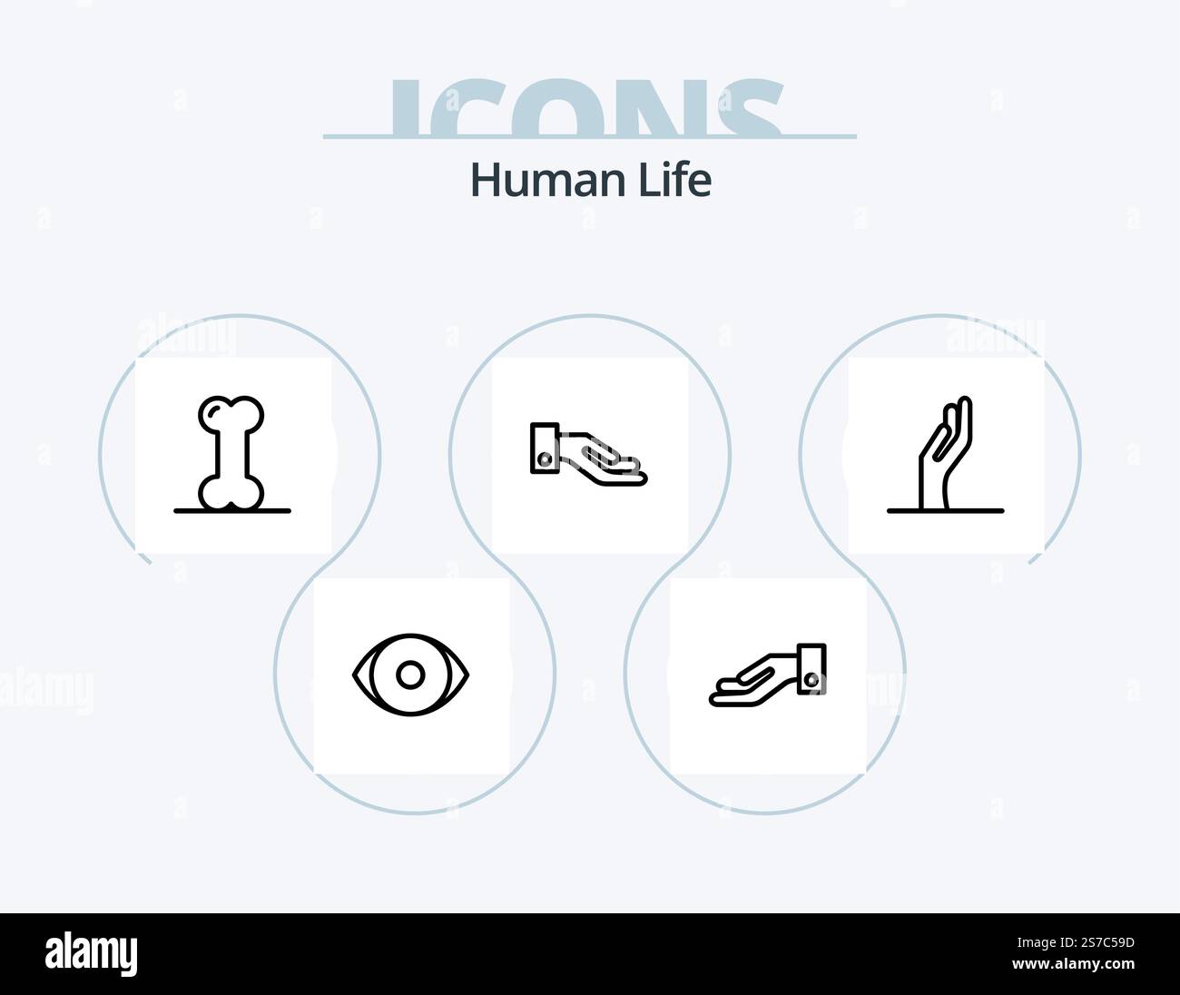 Human Line Icon Pack 5 Icon Design. . share Stock Vector Image & Art ...
