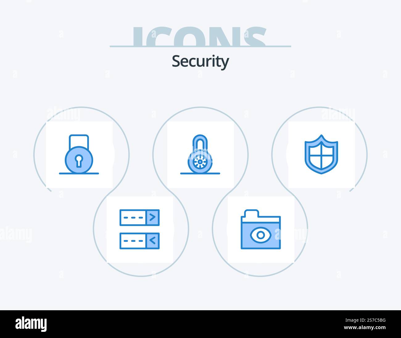 Security Blue Icon Pack 5 Icon Design. . security. protect. firewall ...