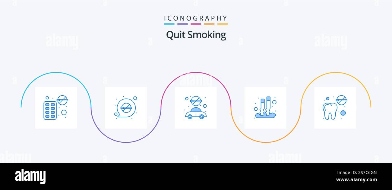 Quit Smoking Blue 5 Icon Pack Including smoking. out. smoking ...