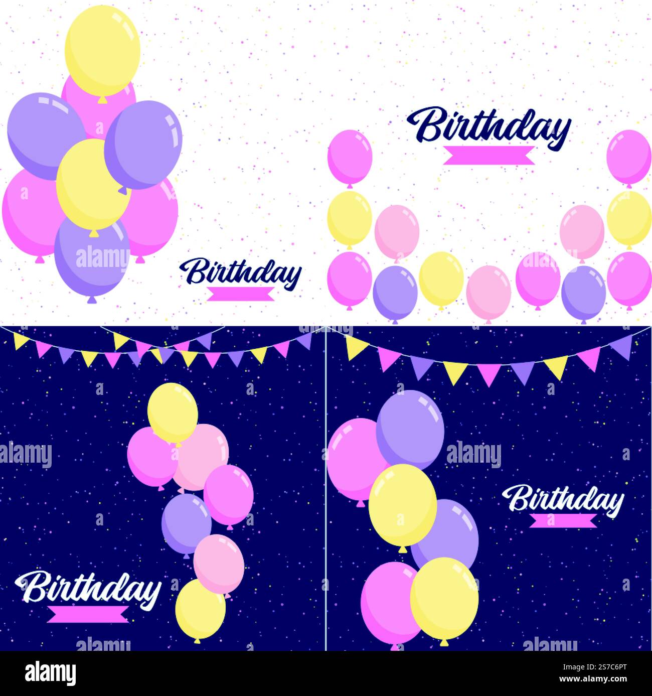 Happy Birthday written in a brush stroke font with a watercolor ...