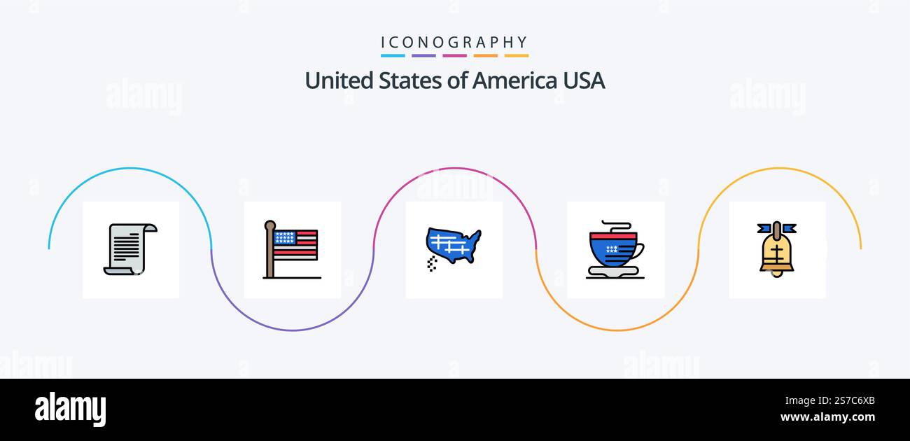 Map united states filled Stock Vector Images - Alamy
