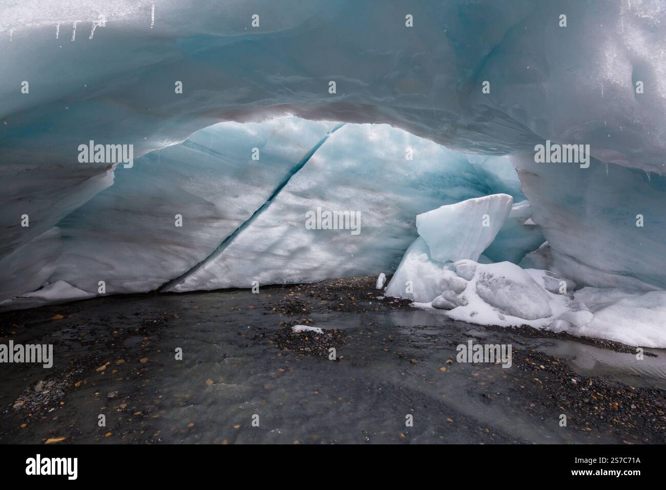 Ice cave in high Cordillera mountains, Peru Stock Photo - Alamy