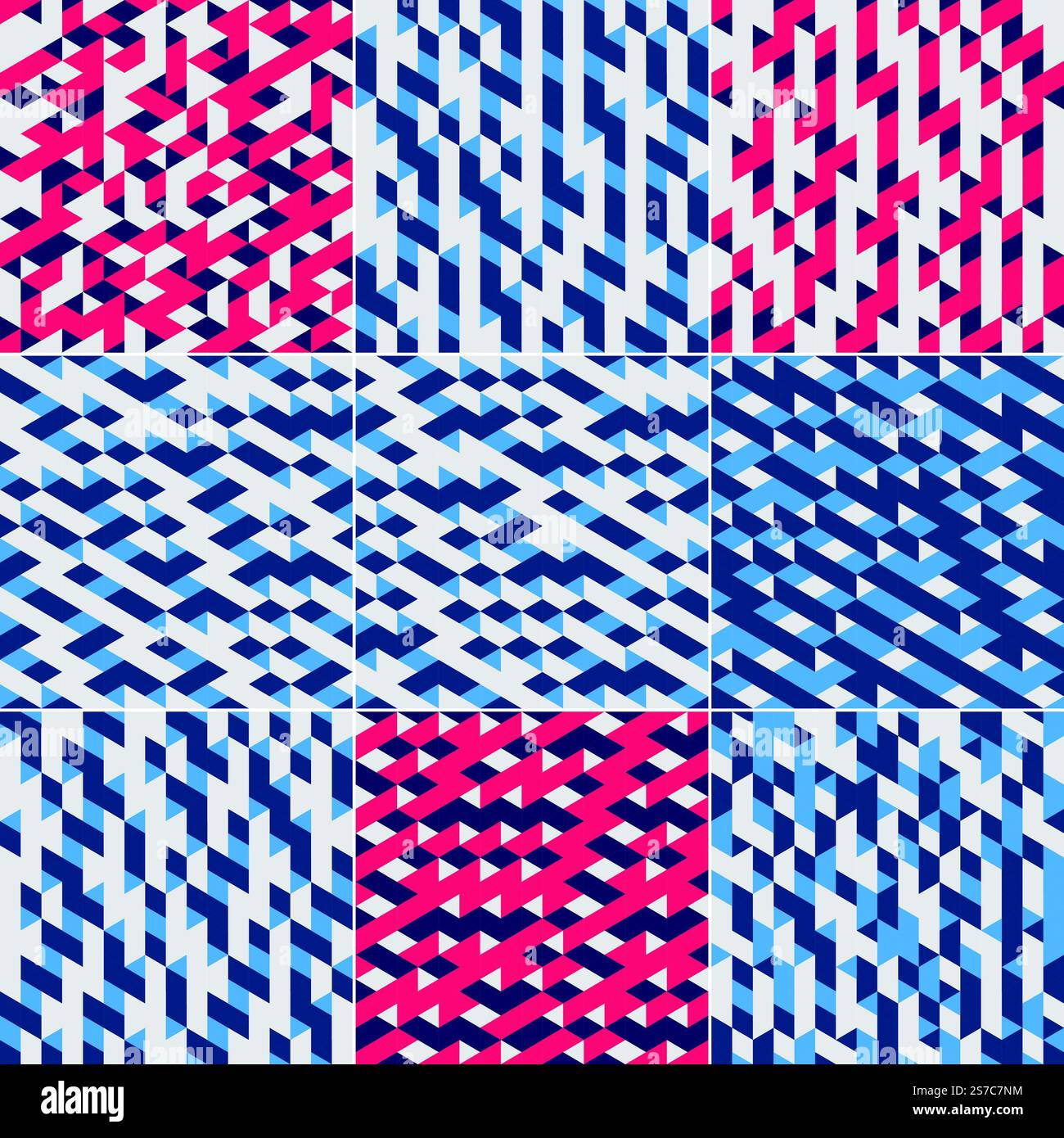 A triangular abstract background in shades of blue reminiscent of the ...