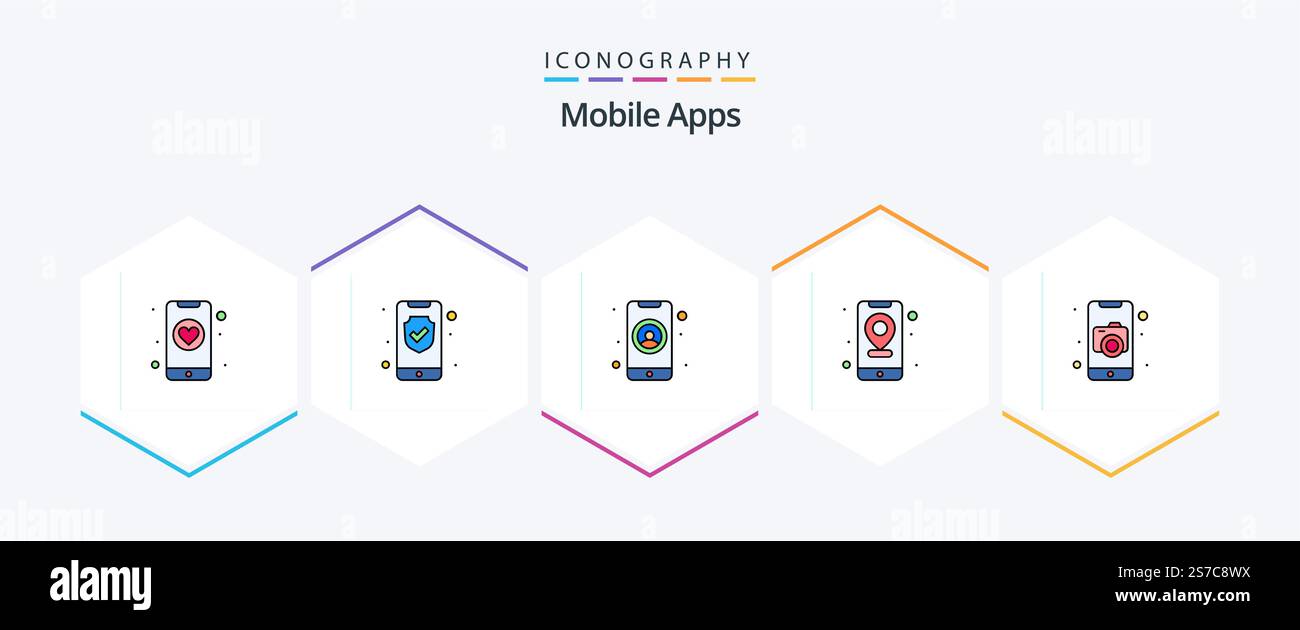 Mobile Apps 25 FilledLine icon pack including map. location. app. gps ...