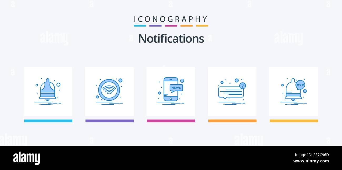 Notifications Blue 5 Icon Pack Including message. unread. mobile ...