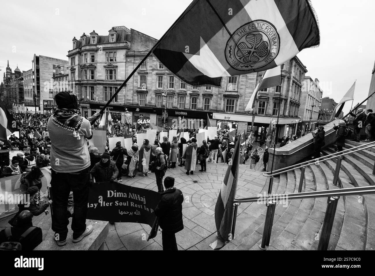 GGEC National Demonstration Glasgow 18th January 2025 Stock Photo - Alamy