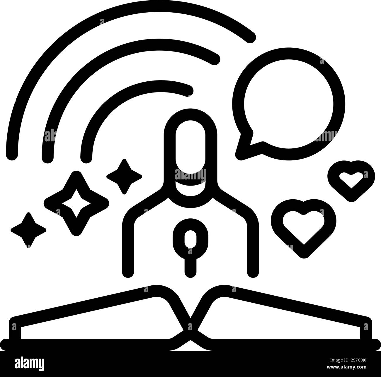 Icon for storytelling, narration Stock Vector Image & Art - Alamy