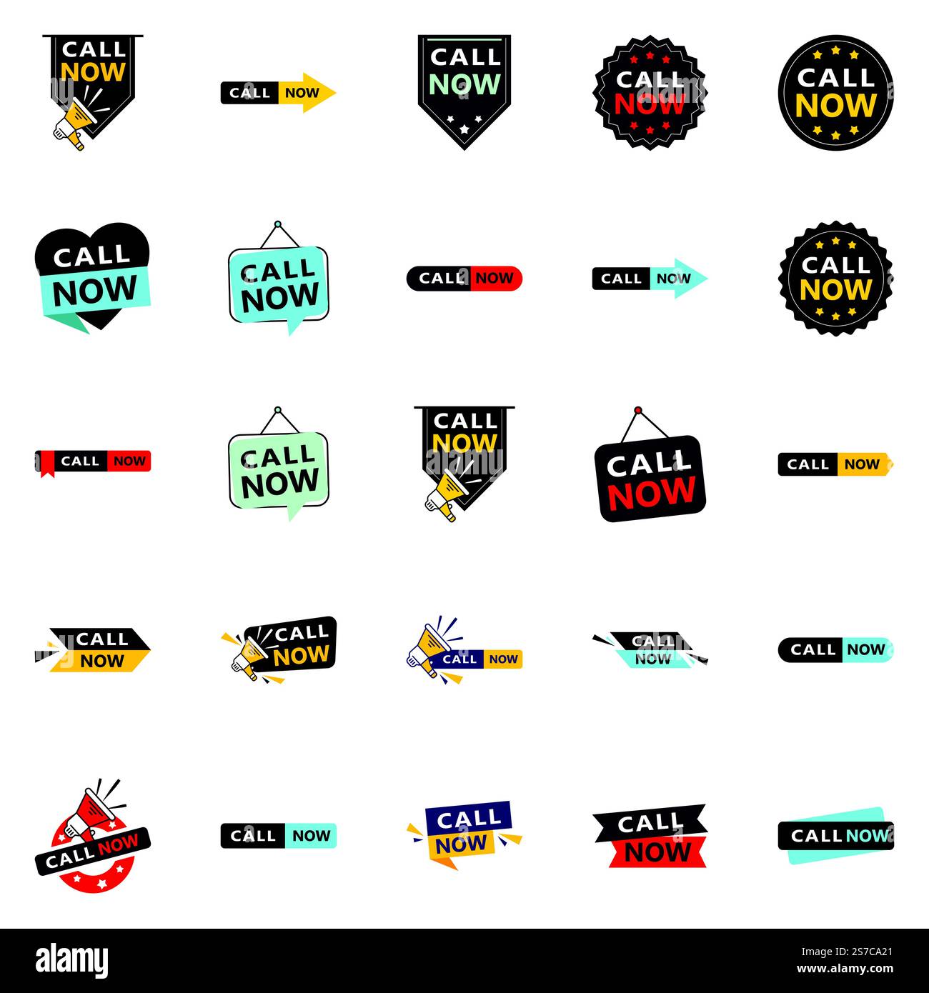 Call Now 25 Unique Typographic Designs for a personalized calling ...