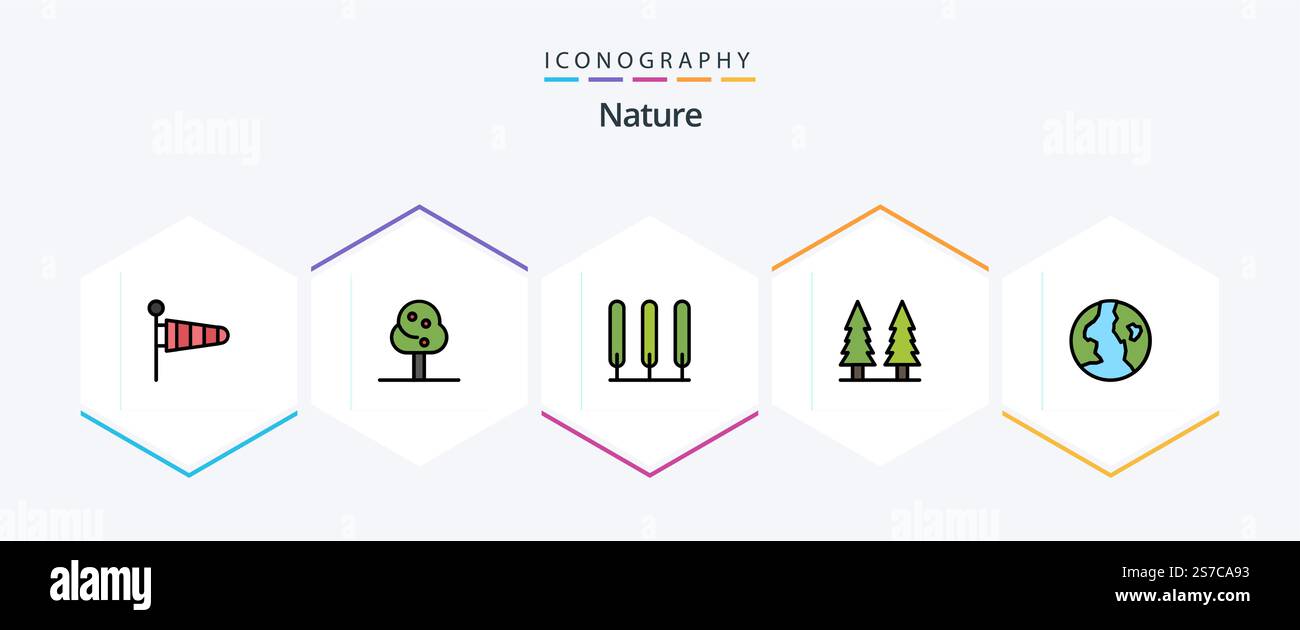 Nature 25 FilledLine icon pack including . globe. nature. earth. park ...