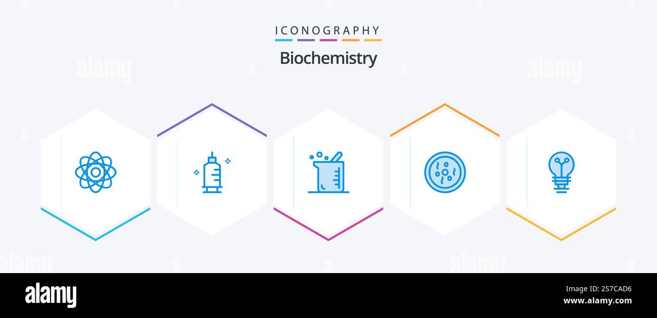 Biochemistry 25 Blue icon pack including lab. science. bigger. petri ...