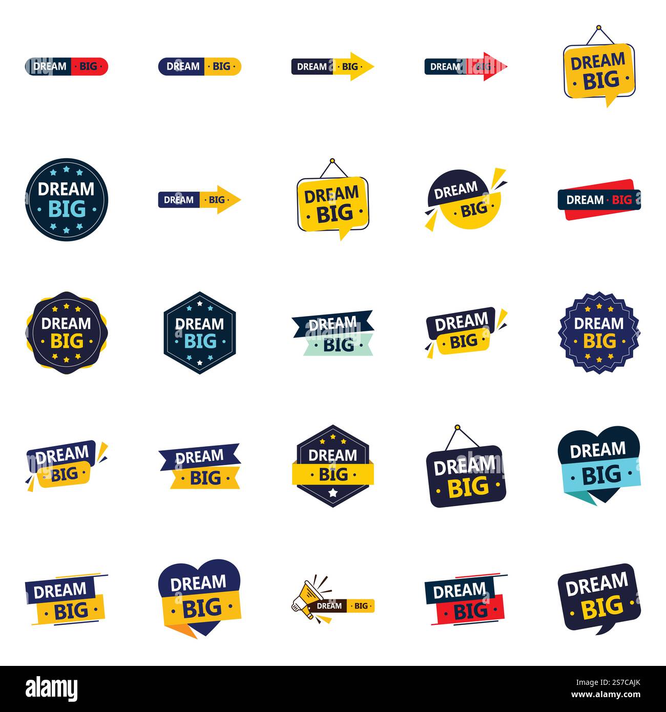 25 Modern Vector Designs for challenging your limits Dream Big Stock ...