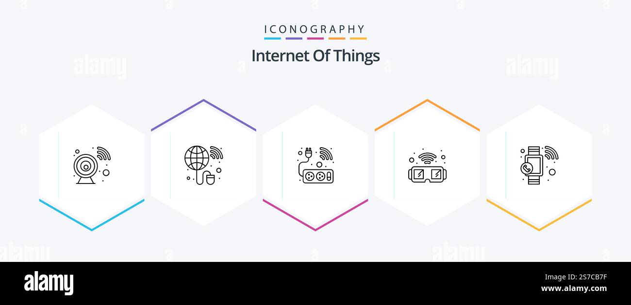 Internet Of Things 25 Line icon pack including smart. smart. plug ...