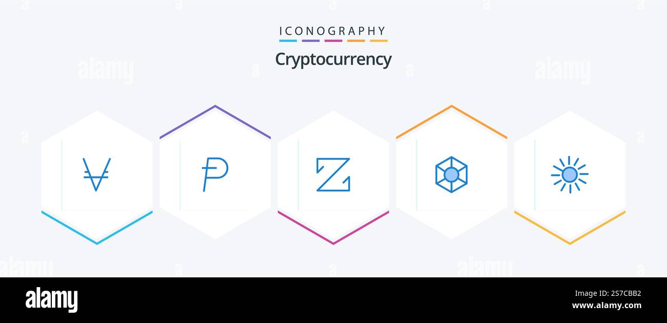 Cryptocurrency 25 Blue icon pack including coin. crypto currency. z ...