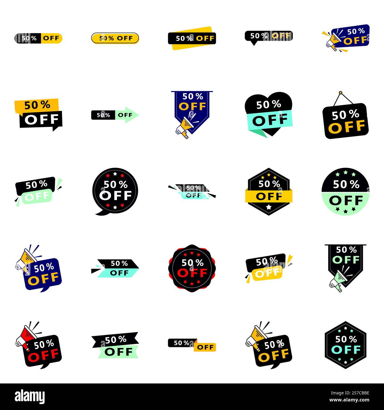 Label design pack Cut Out Stock Images & Pictures - Alamy