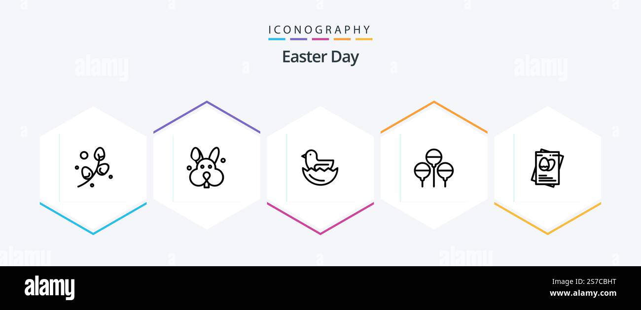 Easter 25 Line icon pack including . eggs. egg. egg. holiday Stock ...