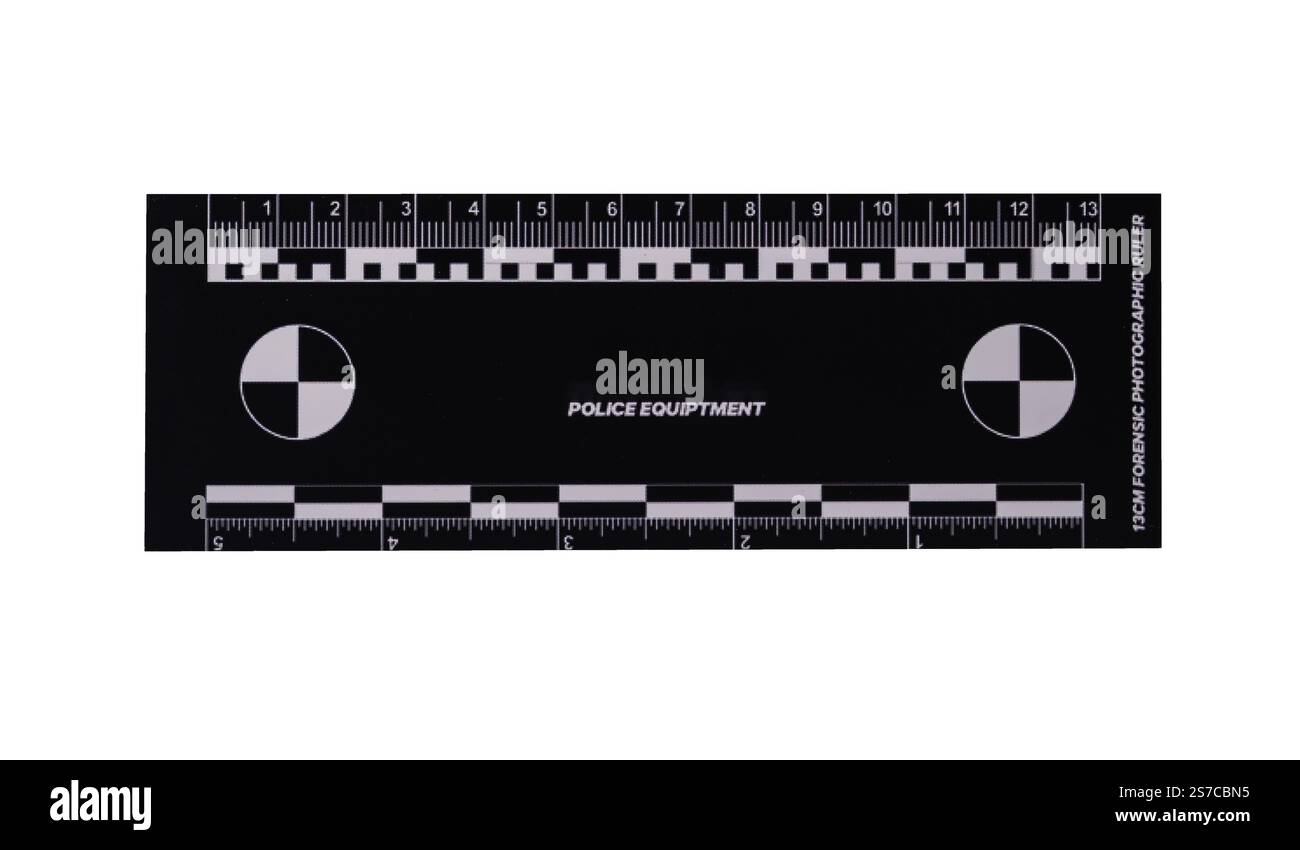 crime scene forensic ruler on transparent background. High quality ...