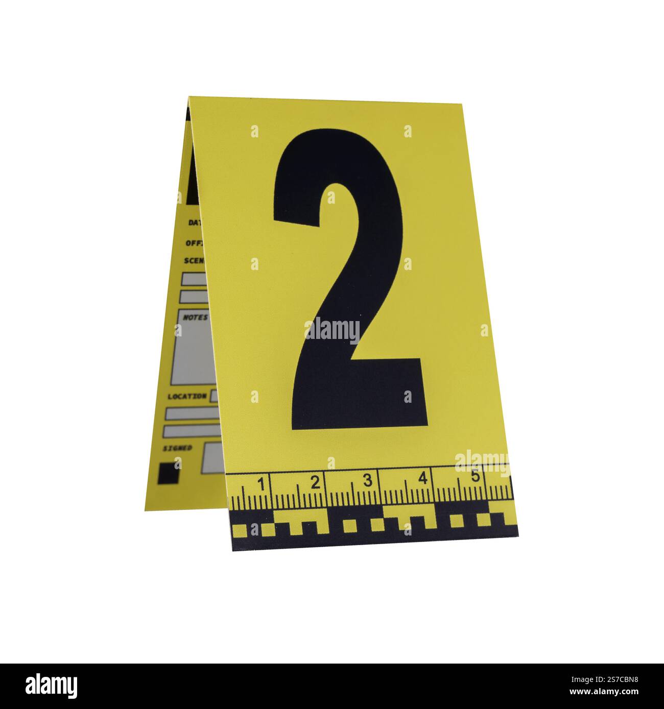 Marker of Crime Scene, Number 1 on transparent background. High quality ...