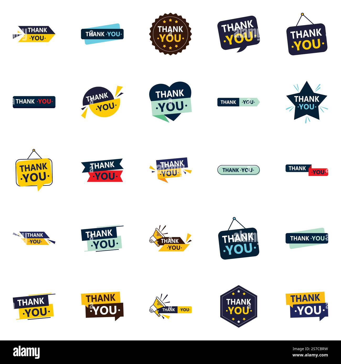 25 Thank You Vector Icons to Show Your Appreciation Stock Vector Image ...