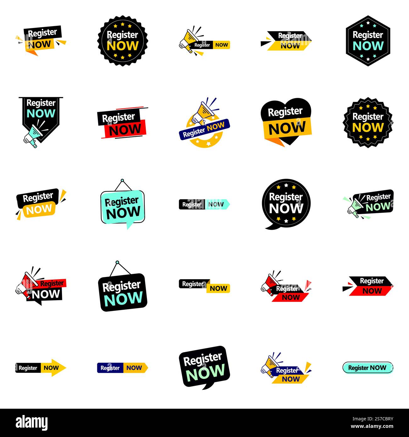 25 Professional Typographic Designs for a refined registration message ...