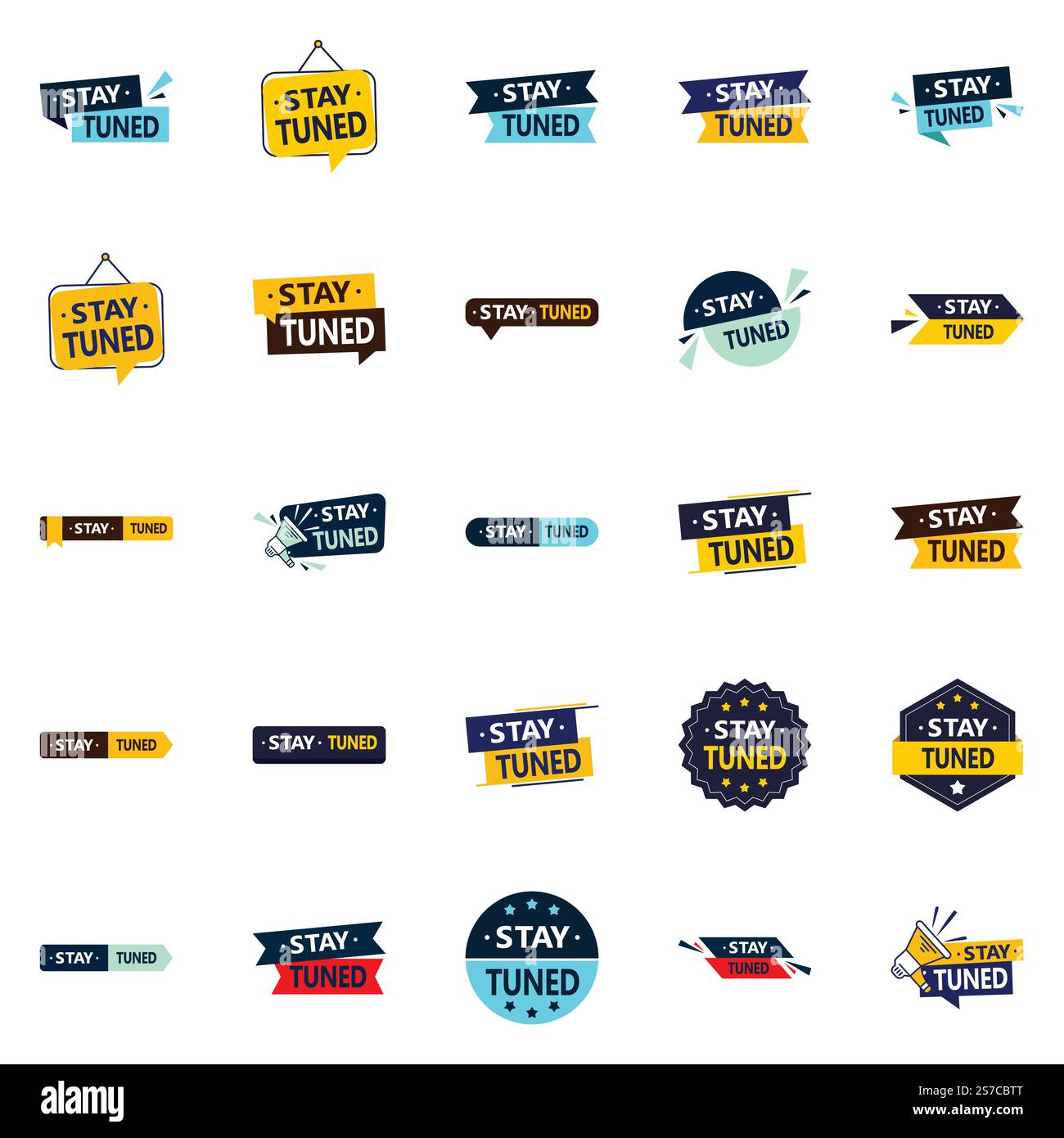 25 fresh vector designs for a new and exciting look Stay Tuned Stock ...
