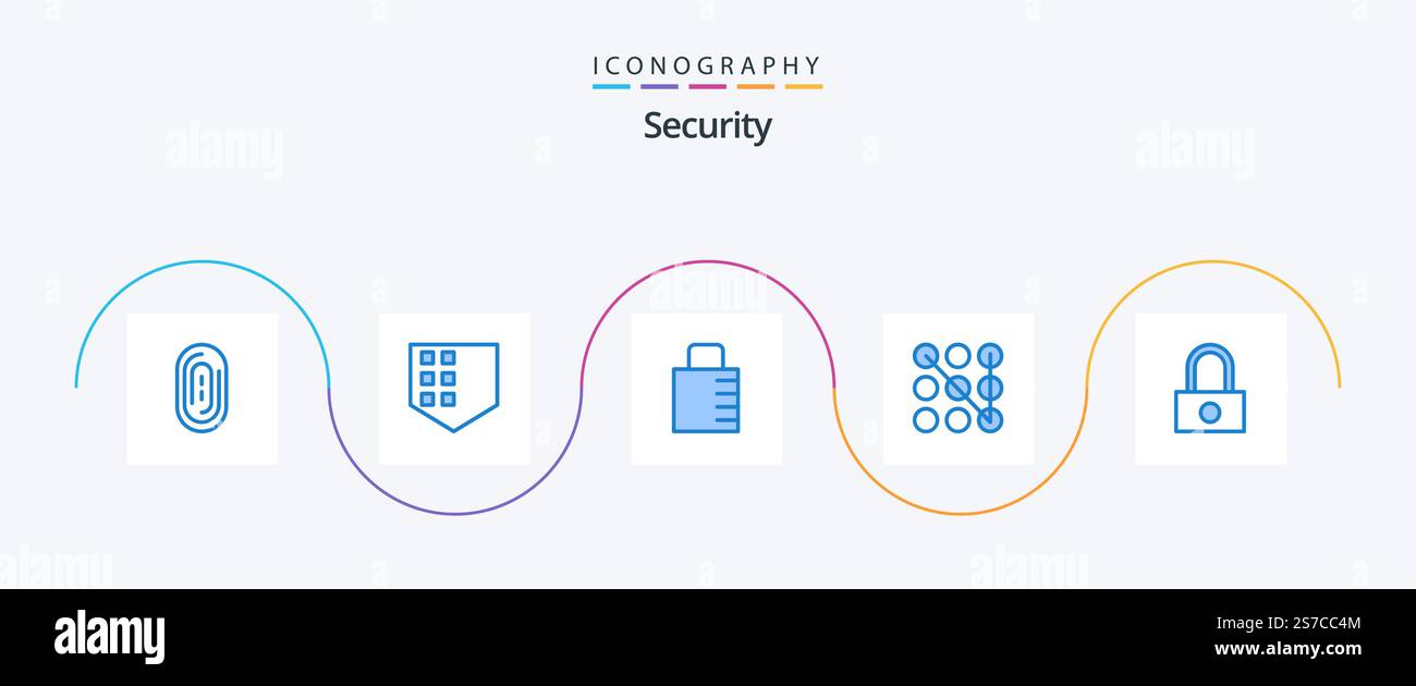 Security Blue 5 Icon Pack Including . security. protect. password ...
