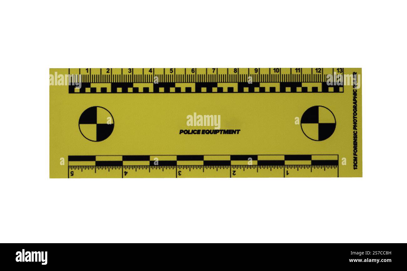 crime scene forensic ruler on transparent background. High quality ...