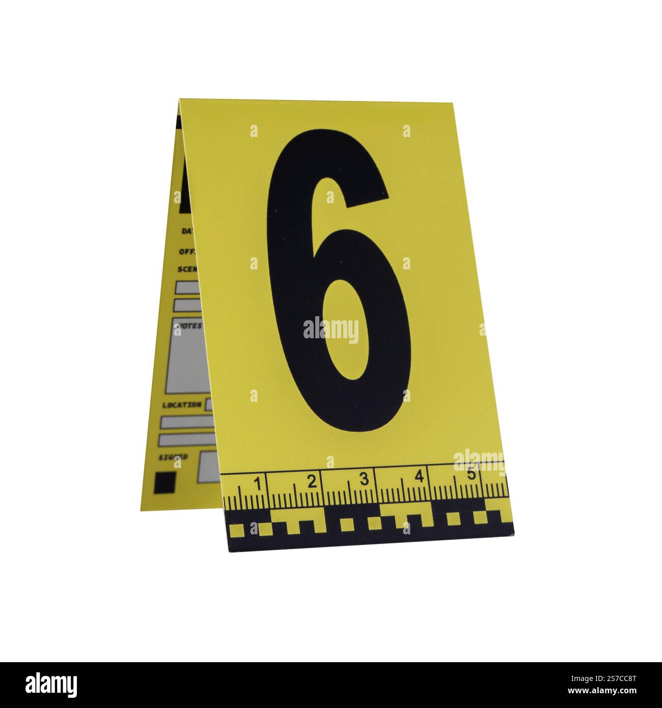 Marker of Crime Scene, Number 1 on transparent background. High quality ...