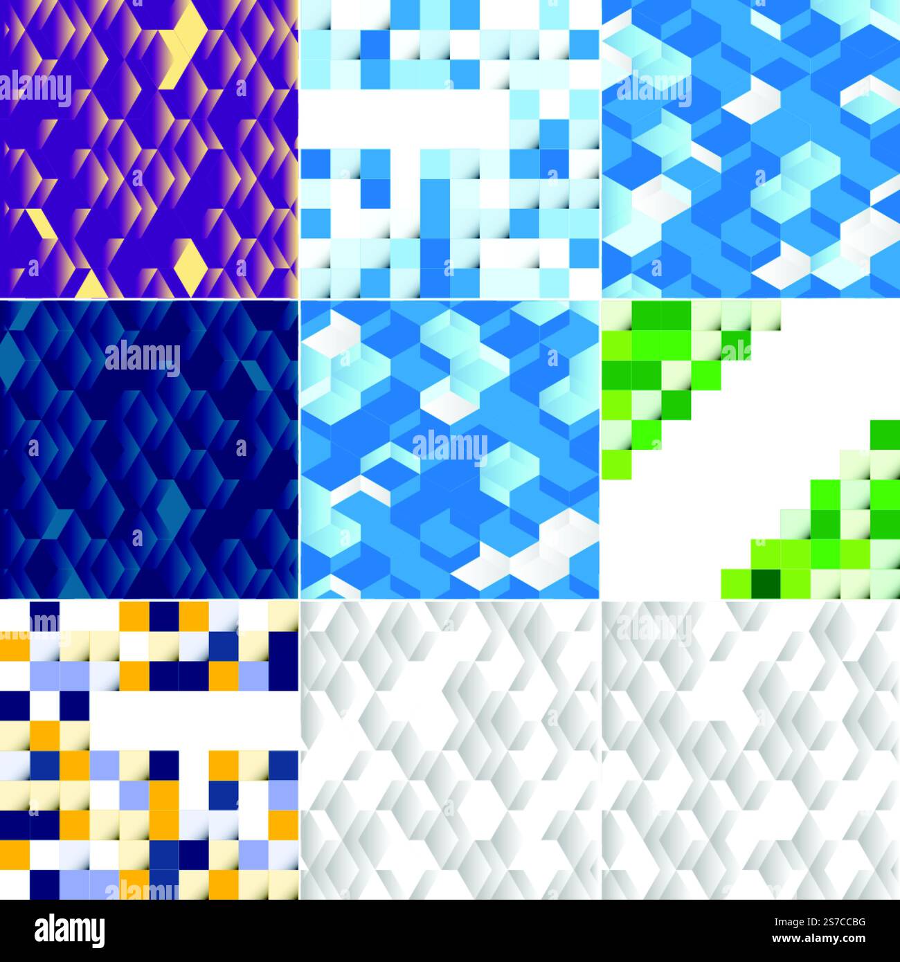 Blue mosaic pattern with a mosaic color gradient vector illustration ...
