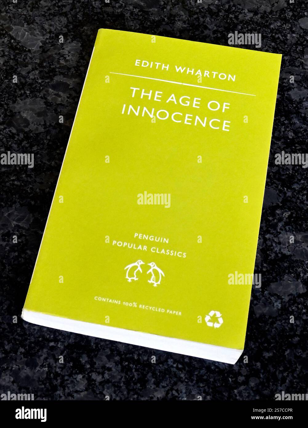 Book cover. "The Age of Innocence" by Edith Wharton Stock Photo - Alamy