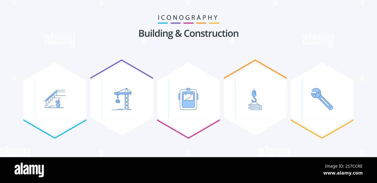 Building And Construction 25 Blue icon pack including construction ...