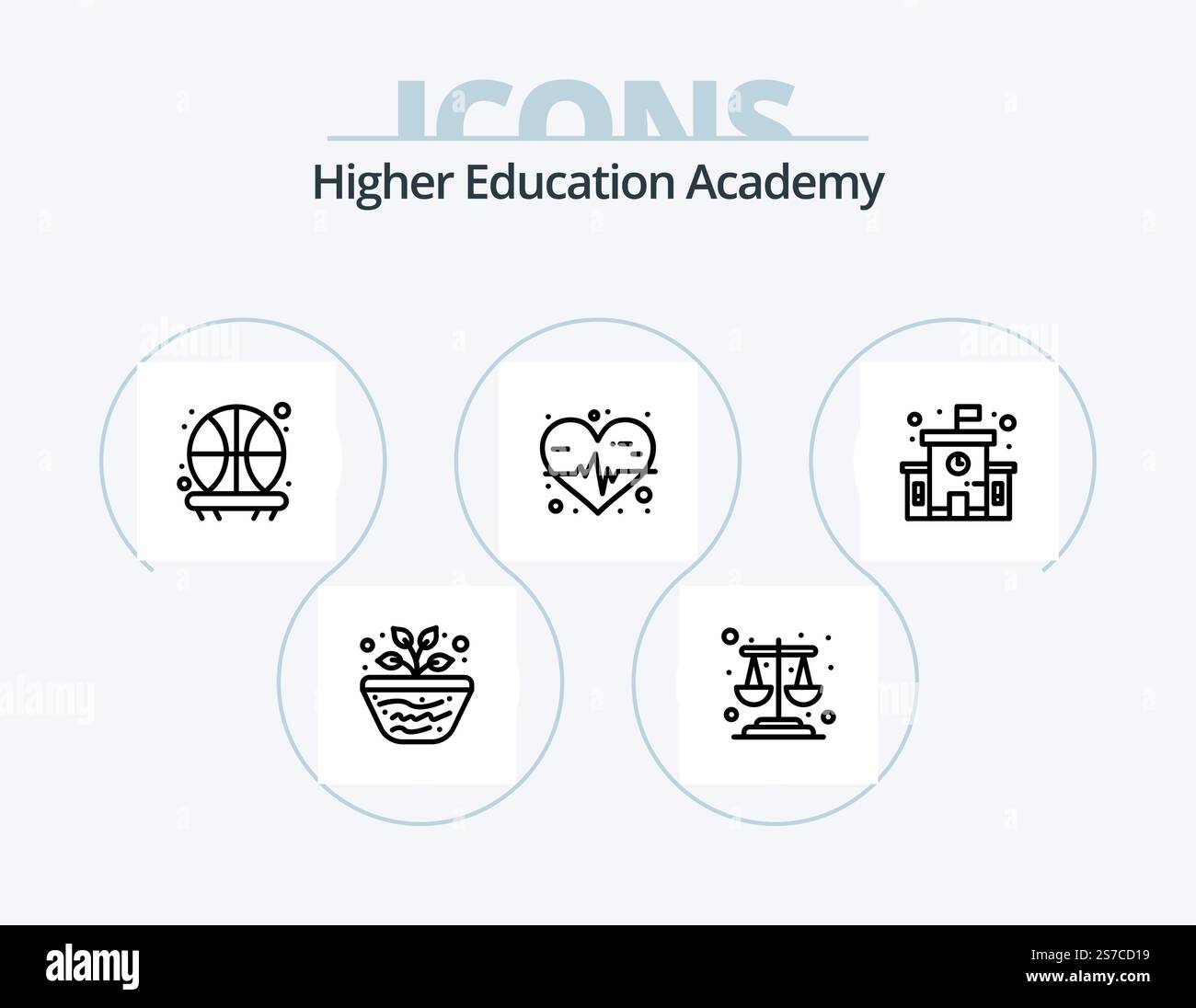 Academy Line Icon Pack 5 Icon Design. . online. education. lesson ...
