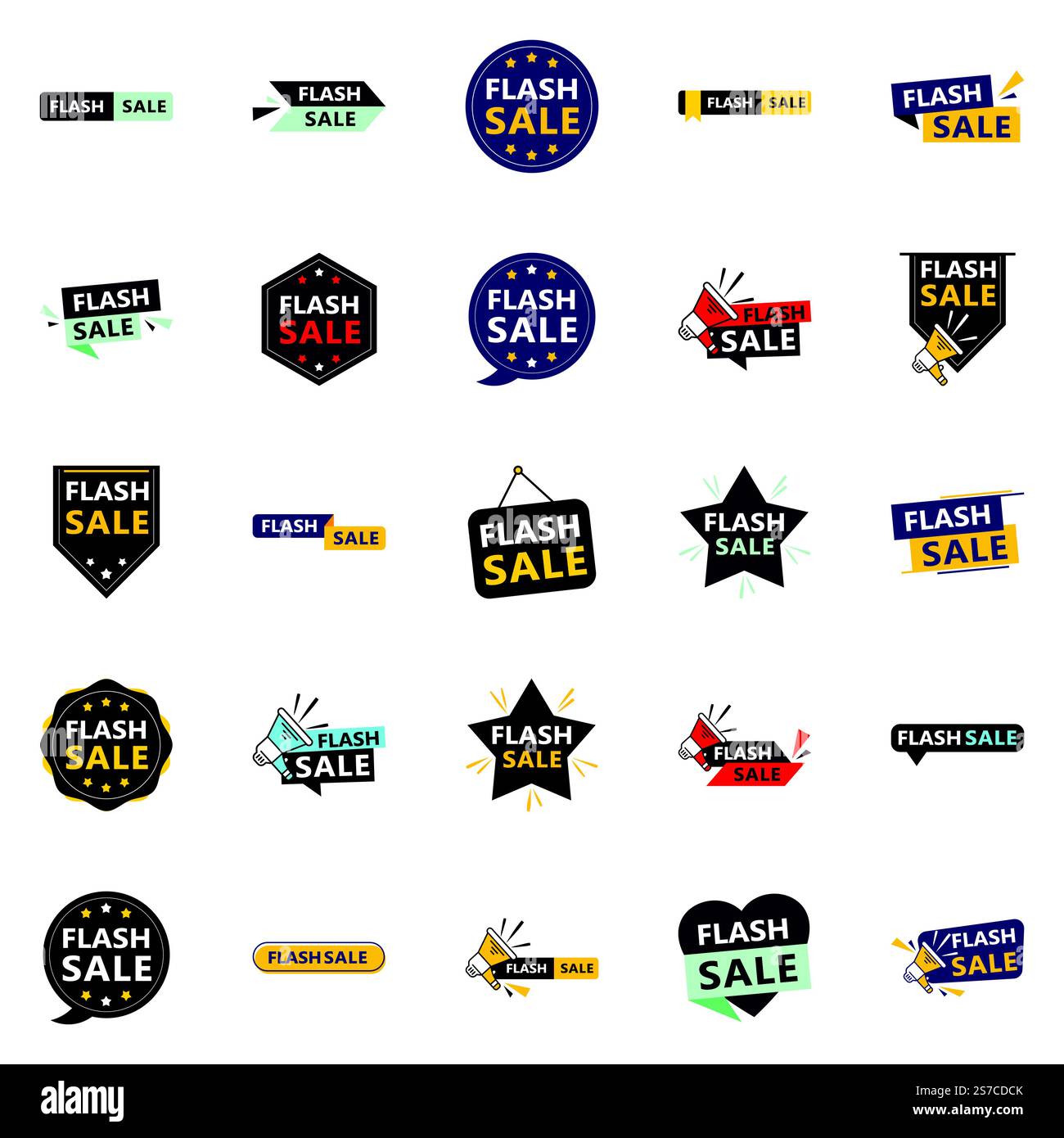 The Flash Sale Vector Collection 25 Dynamic Designs for Branding and ...