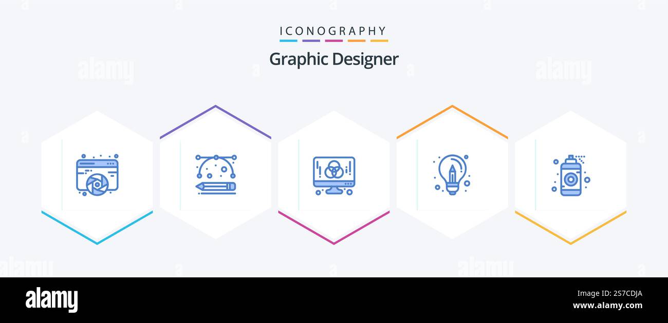 Graphic Designer 25 Blue icon pack including design. business. drawing ...