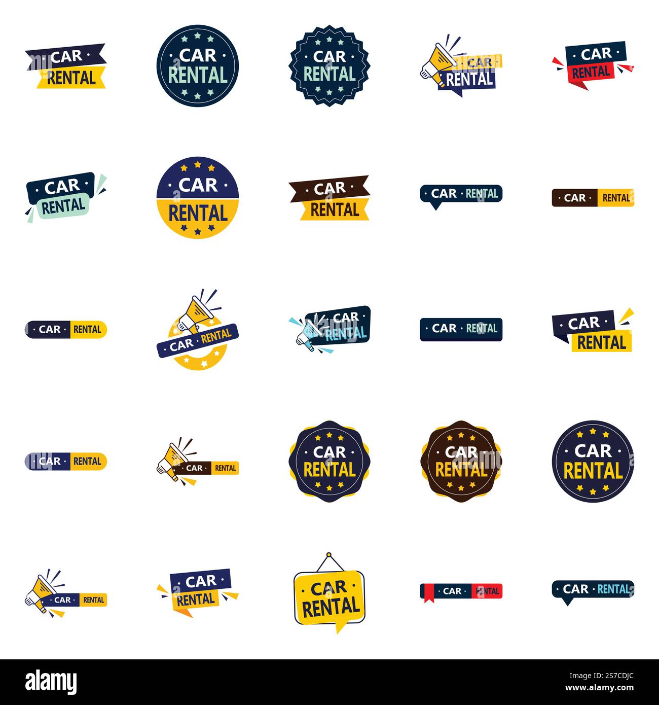 25 Fresh vector designs for a new look in your car rental branding ...