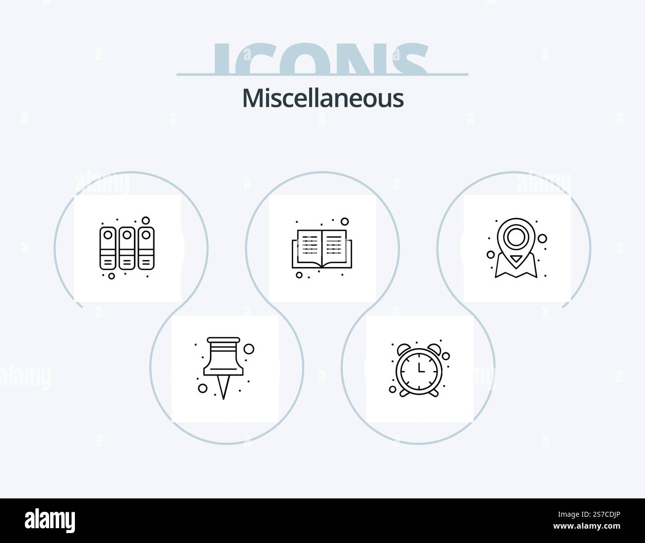 Miscellaneous Line Icon Pack 5 Icon Design. map. calendar. pc. computer Stock Vector Image & Art ...