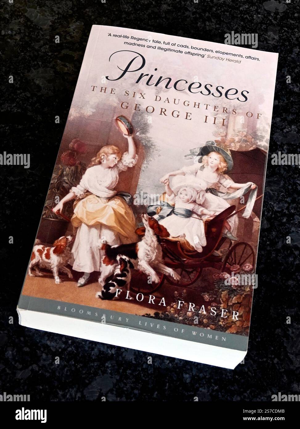 Book cover. "Princesses, the six daughters of George III" By Flora ...