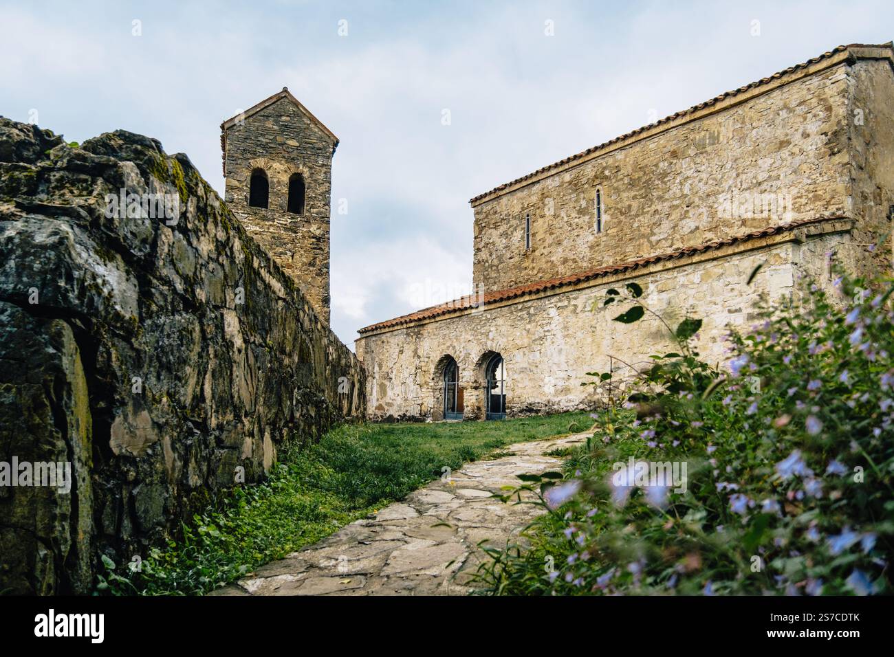 Ancient Nekresi Monastery in Kakheti, Georgia. A historic stone complex ...