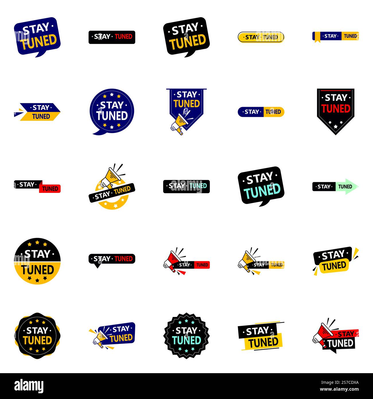 Stay Tuned 25 Professional Vector Designs for a polished and refined ...