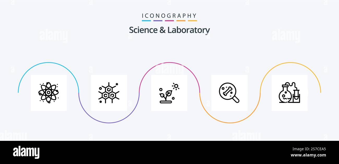 Science Line 5 Icon Pack Including . lab. science. flask. science Stock ...