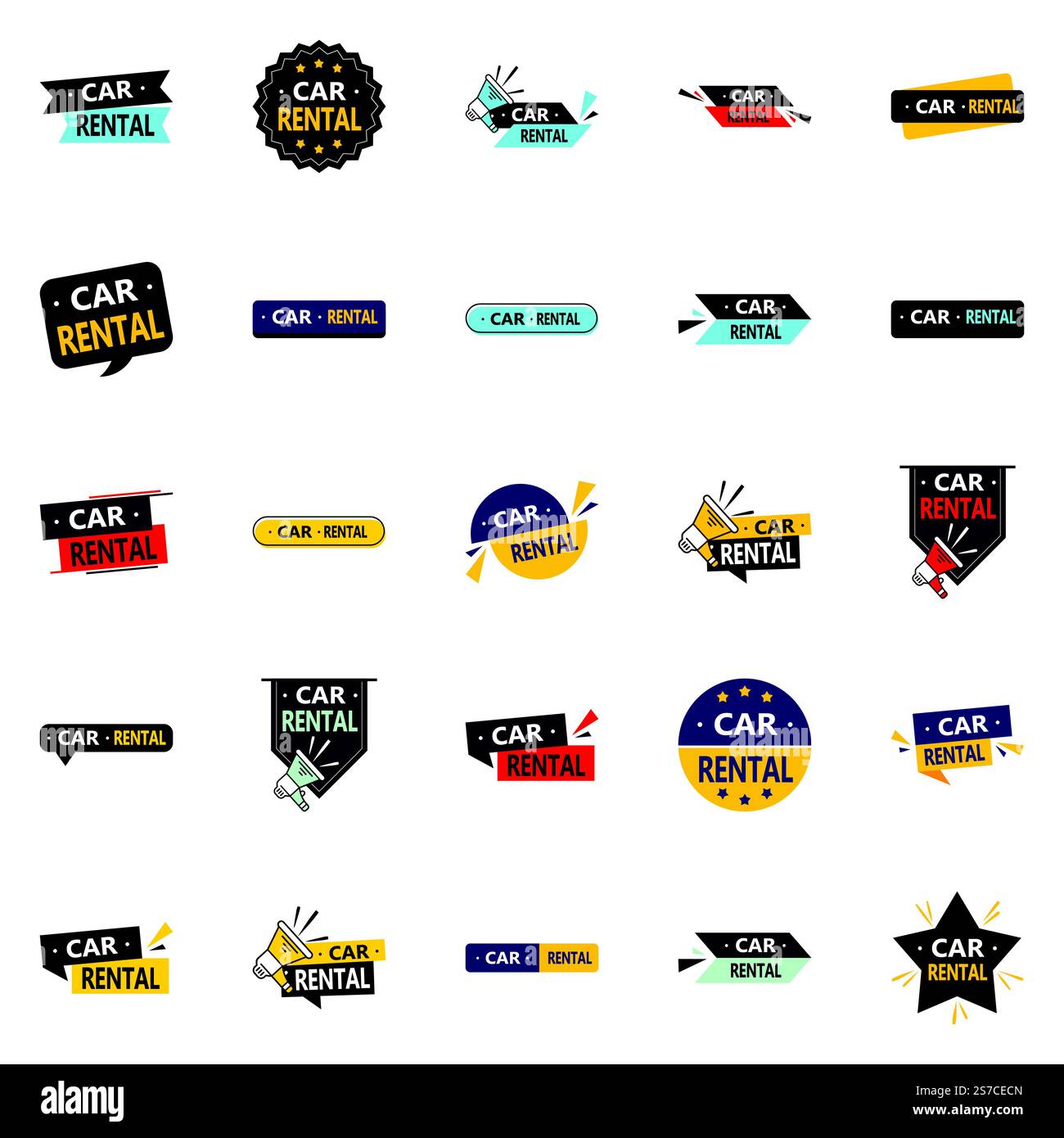 Car Rental 25 High quality vector designs for your rental branding and ...